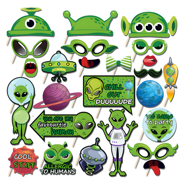 Alien Birthday Cupcake Toppers | Alien Shopping