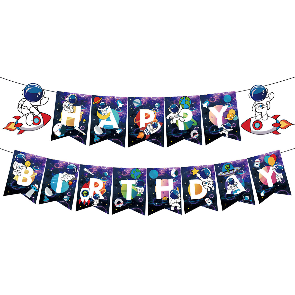 Astronaut Birthday Banner | Alien Shopping