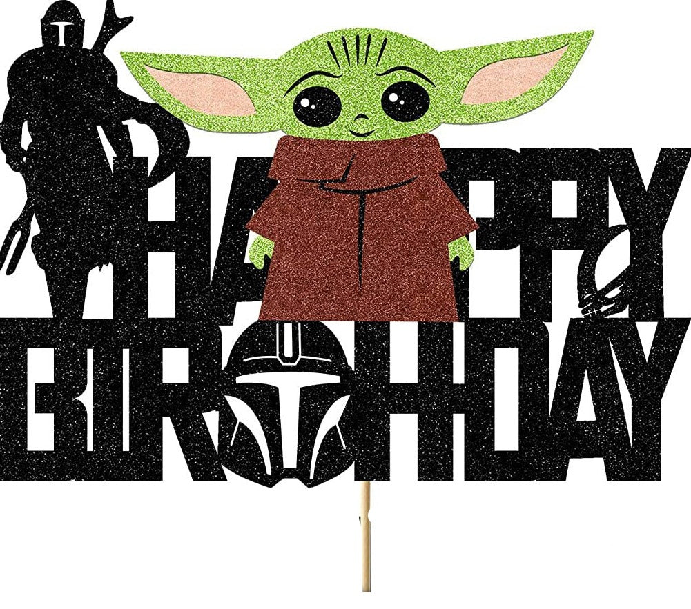 Grogu And Din Djarin Cake Topper | Alien Shopping