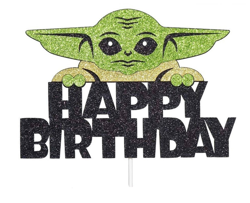 Grogu Cartoon Cake Topper | Alien Shopping