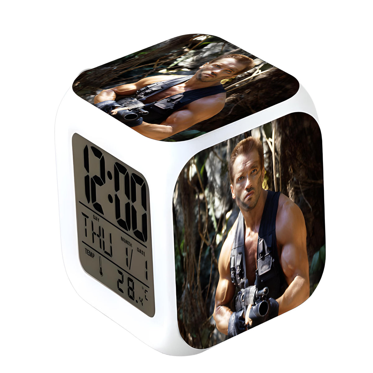 Predator Arnold Schwarzenegger Alarm Clock | Alien Shopping