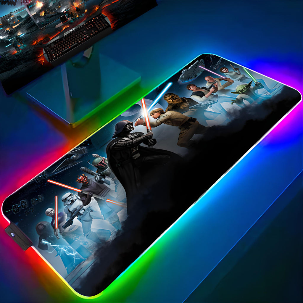 Darth Vader VS Luke Skywalker Mouse Pad | Alien Shopping